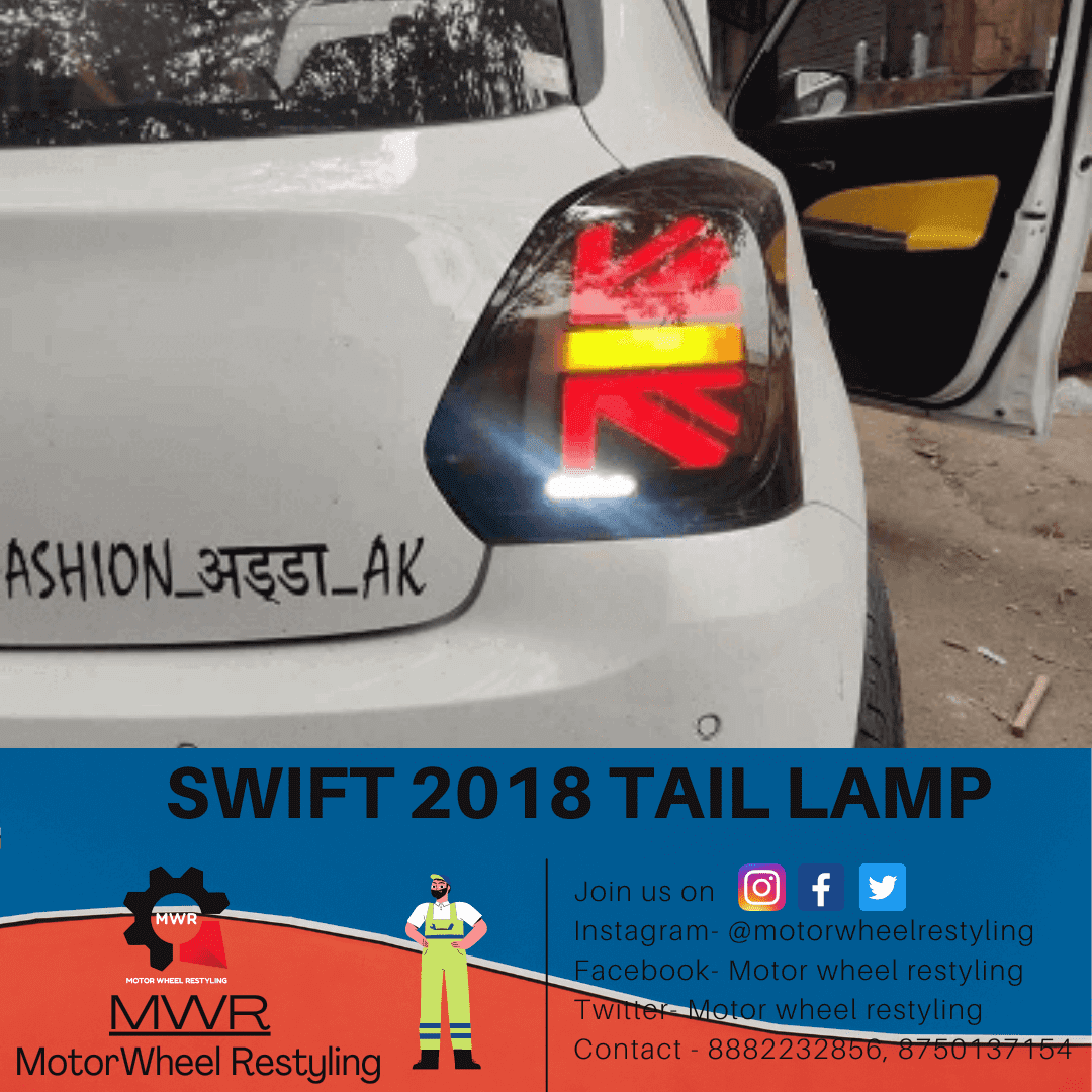 Swift 2018 Tail Lamps - Motor Wheel Restyling